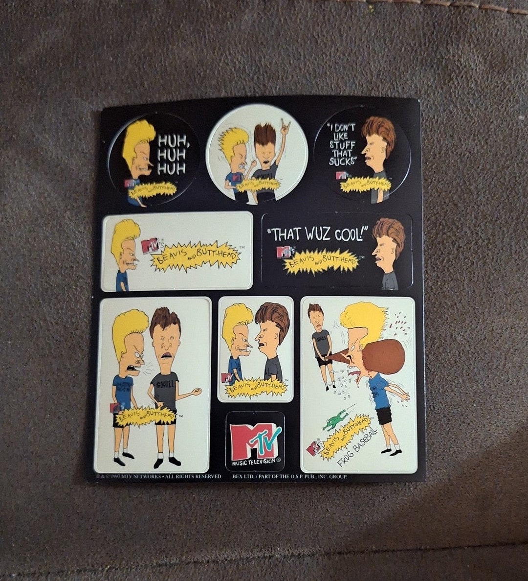 1993 Sheet of Licensed MTV Beavis and Butthead Cardboard Punchouts - Etsy