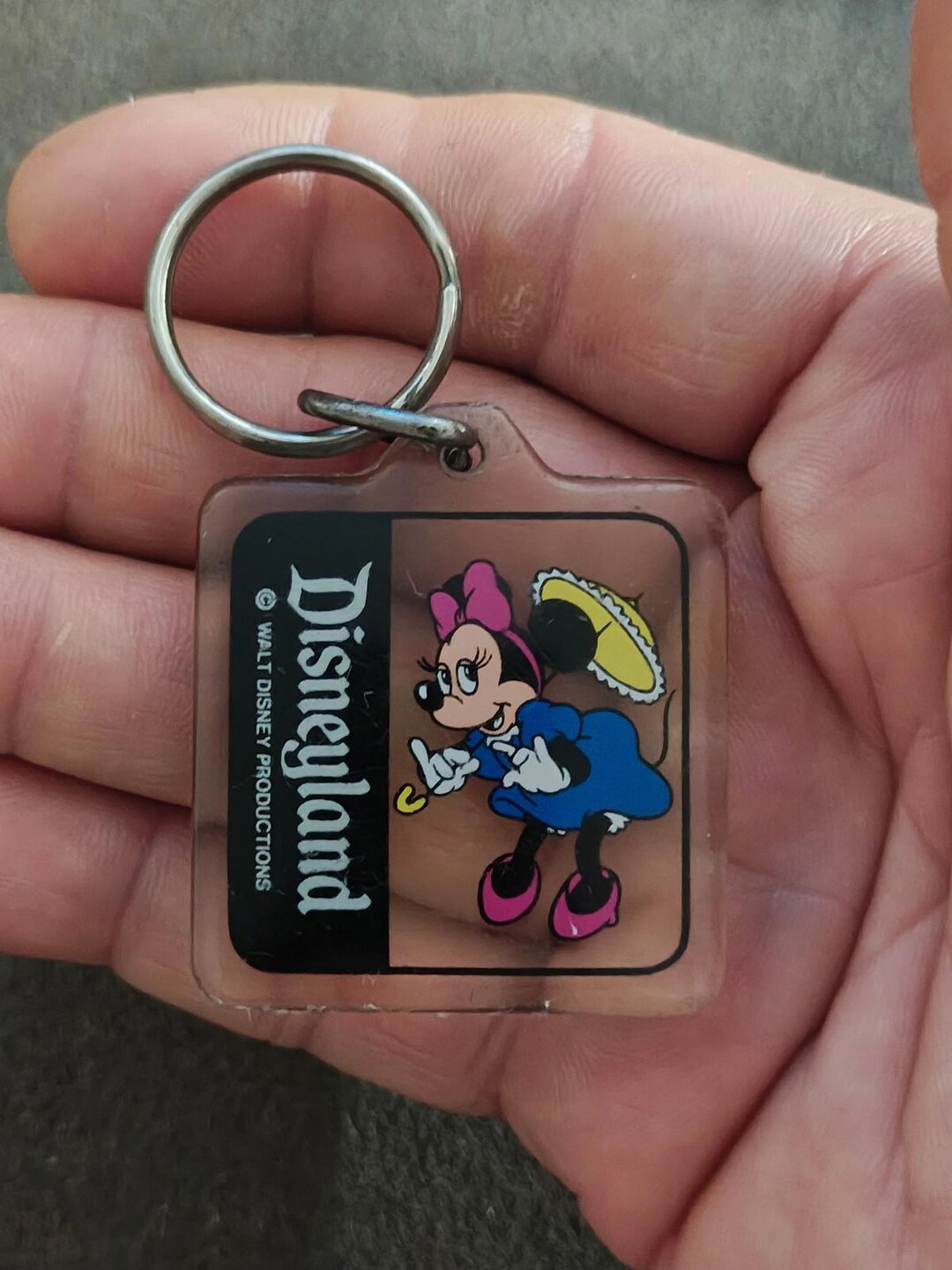 1990s Vintage Disneyland Minnie Mouse Square Translucent Plastic ...