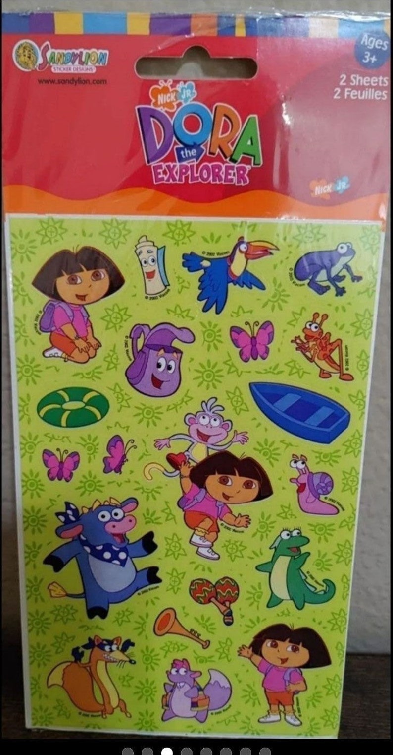 Vintage Nick Jr. Dora the Explorer Stickers - Etsy