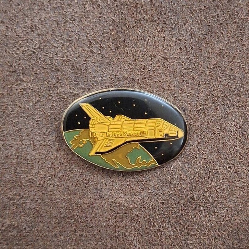 80s NASA Challenger Space Shuttle Enamel Pin - Etsy