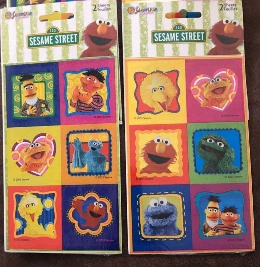 Sesame Street Stickers - Etsy