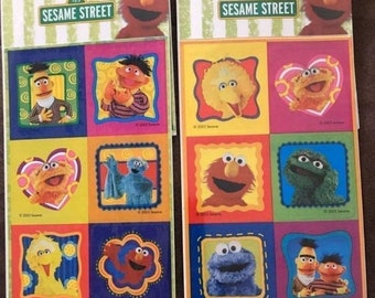 Sesame Street Sticker Sheet, Children's TV Characters, Educational ...