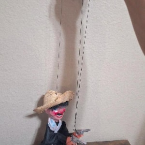 1960s Mexican Bandit Gunslinger Marionette Doll Hand Puppet - Etsy