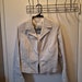 Peruzzi Cream Colored Leather Jacket - Etsy