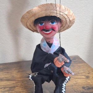 1960s Mexican Bandit Gunslinger Marionette Doll Hand Puppet - Etsy
