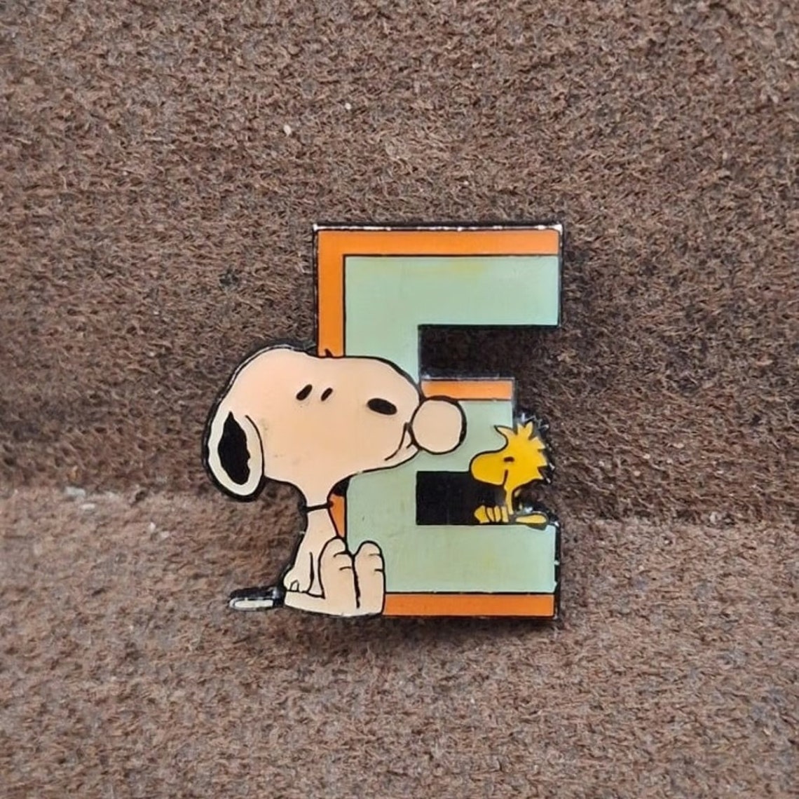 1965 Snoopy With Woodstock Letter E Enamel Pin - Etsy