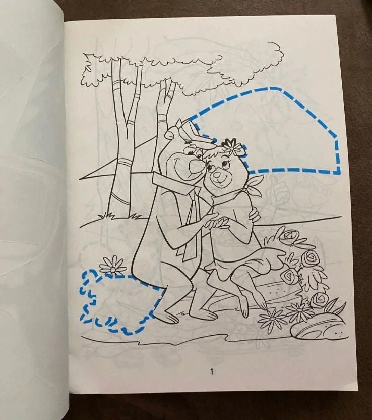 1997 Yogi Bear Cartoon Network Sticker Book - Etsy