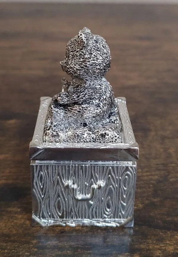 Babys First Tooth Teddy Bear Keepsake Silver Plated - Etsy