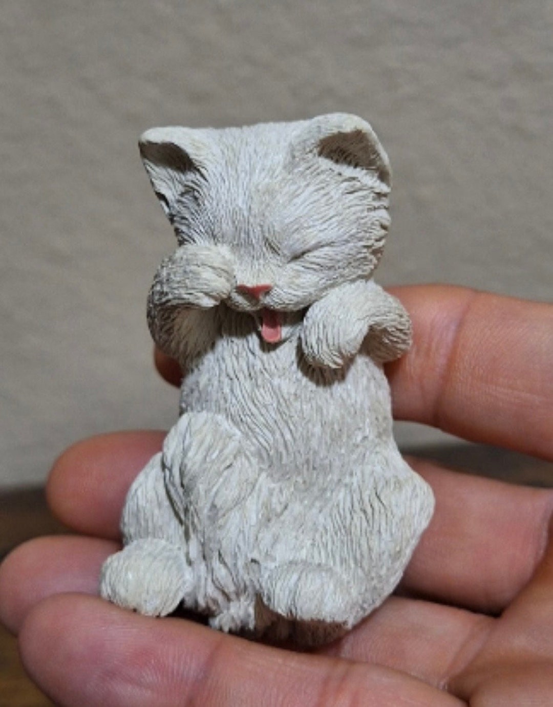 1986 Lil Snoozer Cat Yawner Sandicast Figurine - Etsy