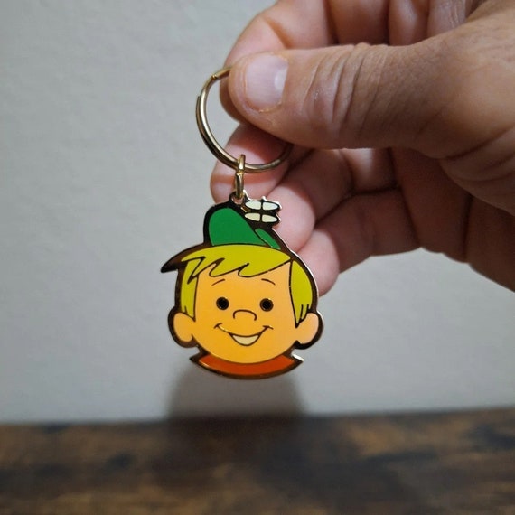 1990 The Jetsons Enamel Keychain/Keyring - Gem