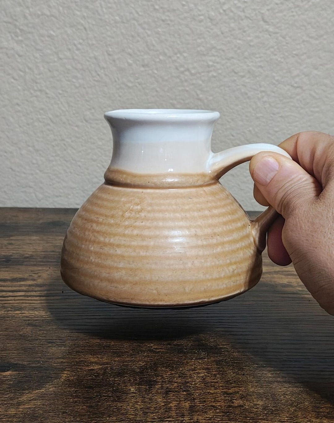 1970's Wide Base No Spill Rubber Grip Bottom Ceramic Stoneware Mug - Etsy