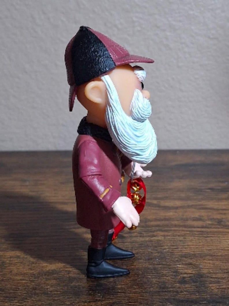 2002 Skinny Santa With Sleigh Bells - Etsy