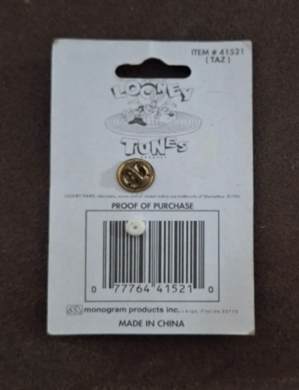 1996 Looney Tunes Taz Tornado Swing Pin - Etsy