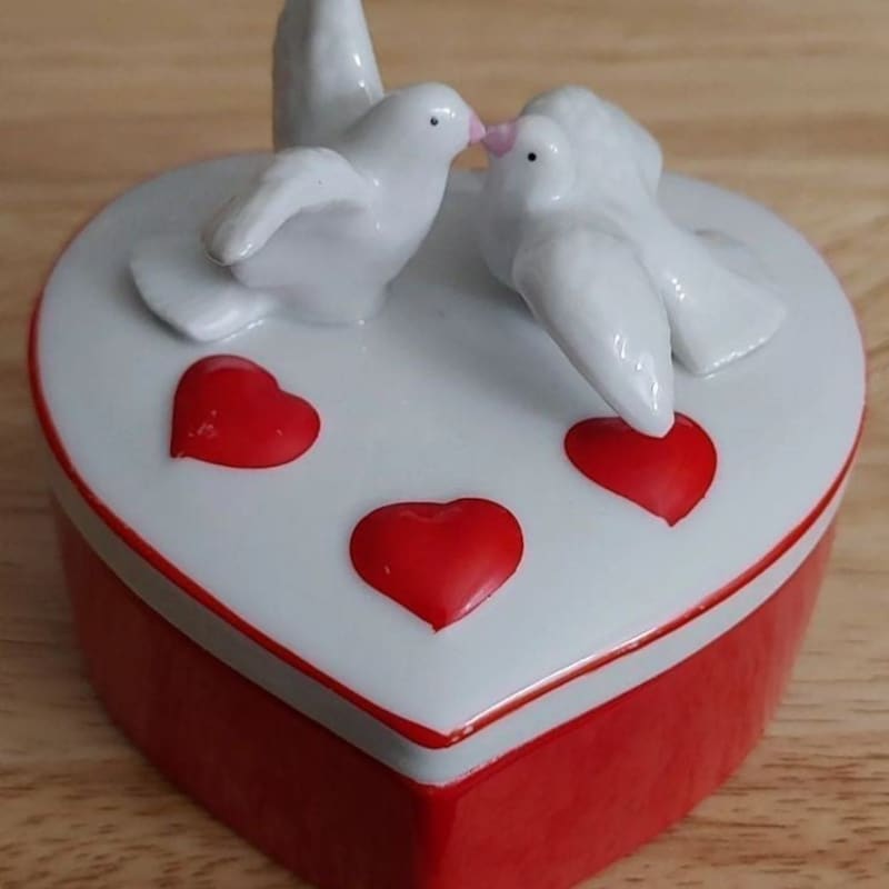 Heart Trinket Box - Etsy