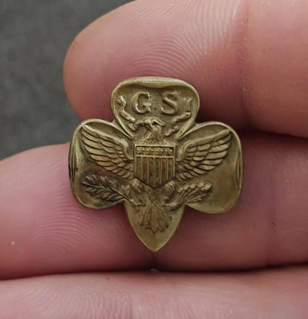 1960s Vintage Girl Scout Eagle Seven Arrows Gold Tone Pin/brooch - Etsy