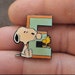 1965 Snoopy With Woodstock Letter E Enamel Pin - Etsy