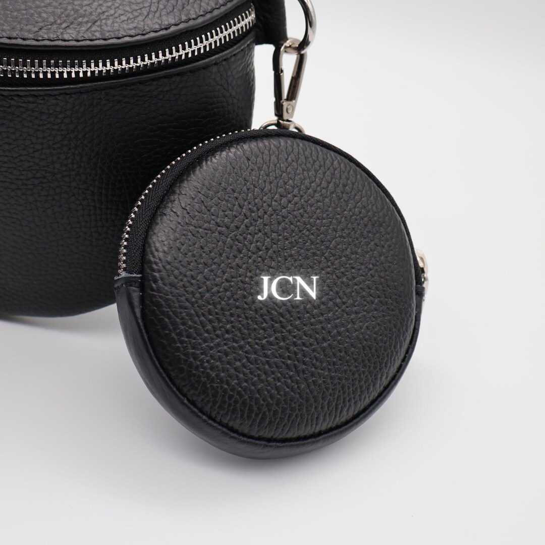 Personalized Coin Purse, Gift for Her , Gift for Women , Round Leather ...