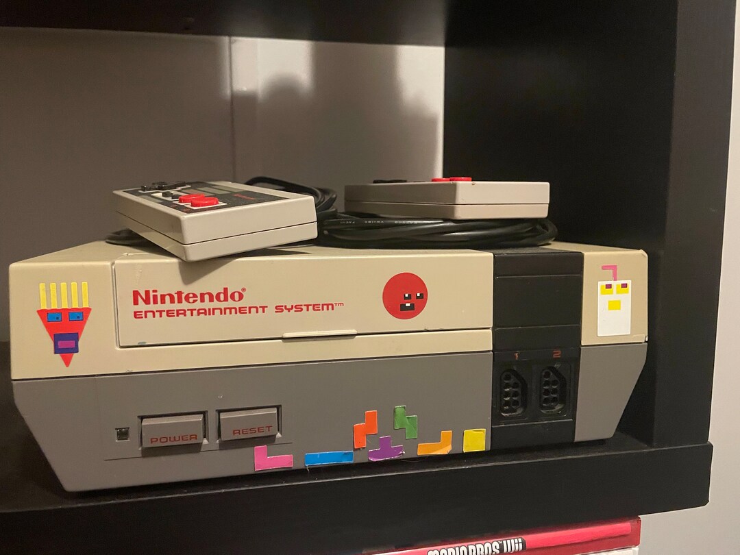 Original Nintendo NES System Console Bundle W/54 Games - Etsy