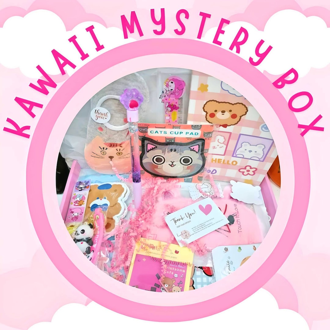Kawaii Mystery Box! Kawaii Stationery| Surprise Box Kawaii |birthday ...
