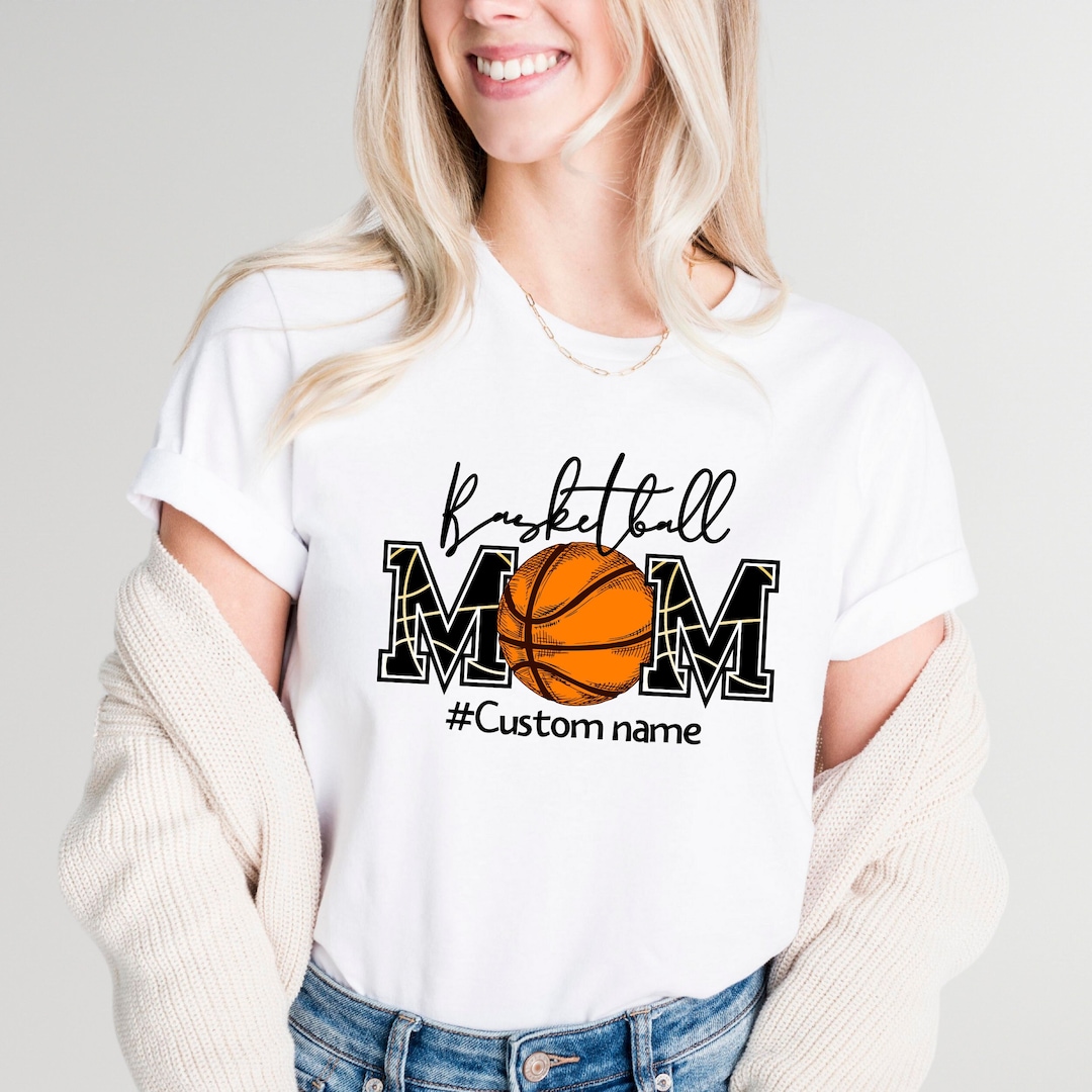 Custom Basketball Mom Shirt, Basketball Mama Gift, Game Day Basketball ...