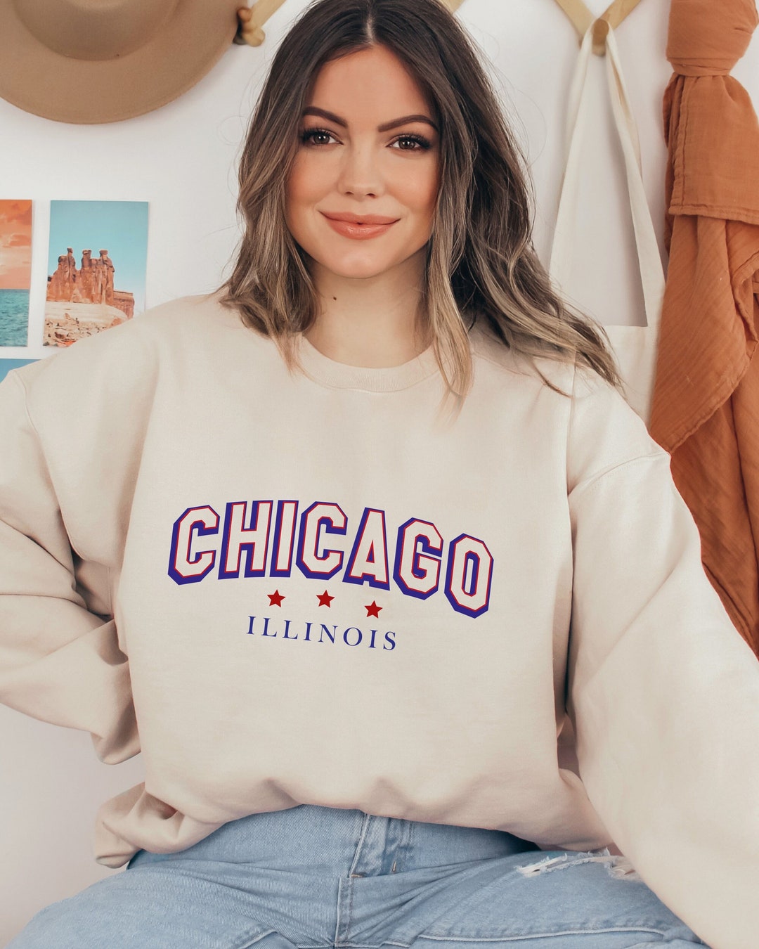 Chicago Illinois Sweatshirt, Chicago Travel Sweater, Road Trip Hoodie ...