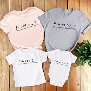 Custom Family Shirt, Family Group Shirt, Custom Name Shirt, Friends ...