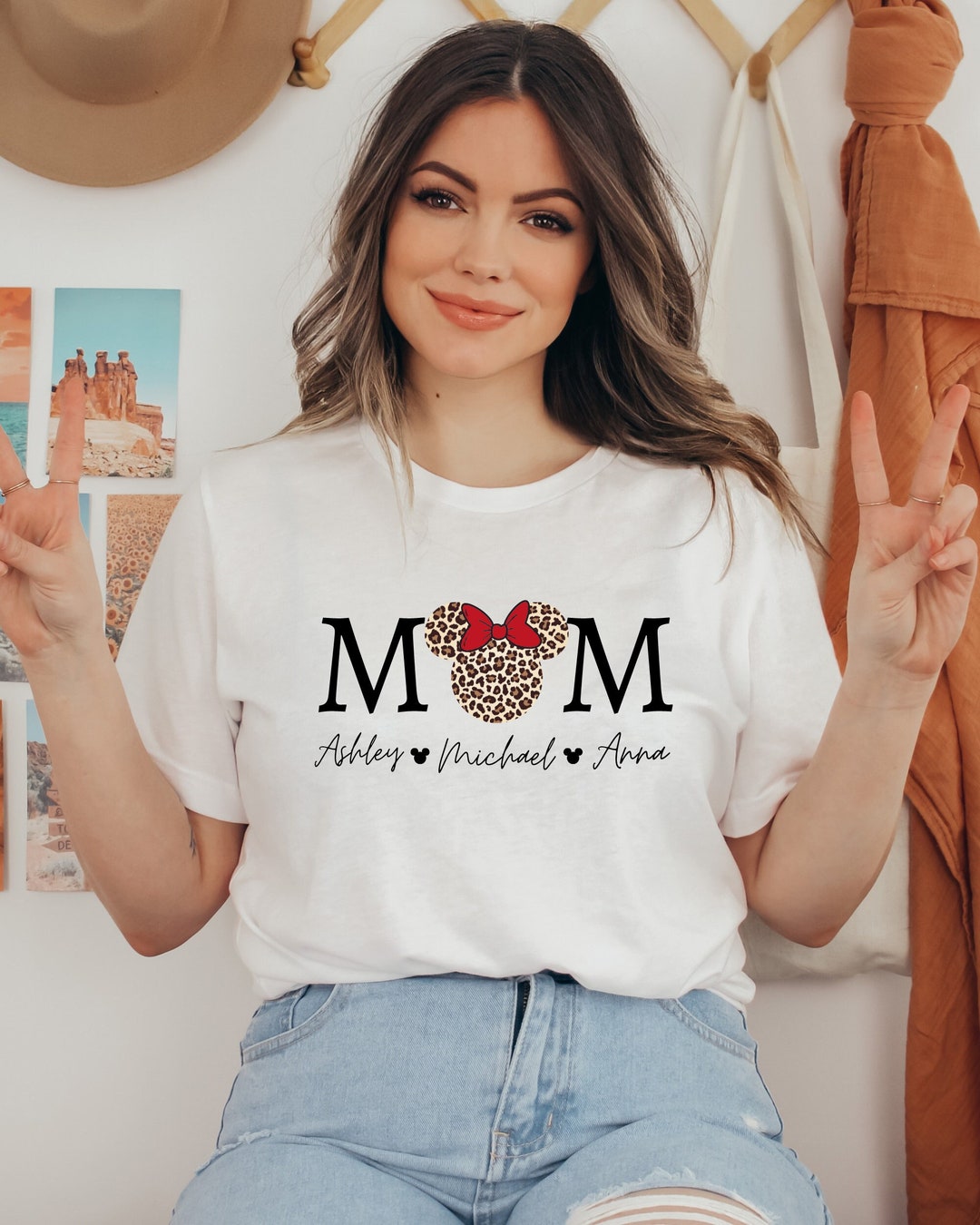 Custom Disney Mom Shirt, Mother's Day Custom Mom Shirt With Kids Names ...