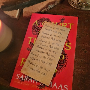 ACOTAR House of Wind Library Card Bookmark | A Court of Thorns and ...