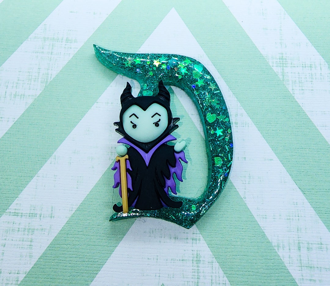 Maleficent Sleeping Beauty Villian Retro Classic Disneyland D Resin Pin ...