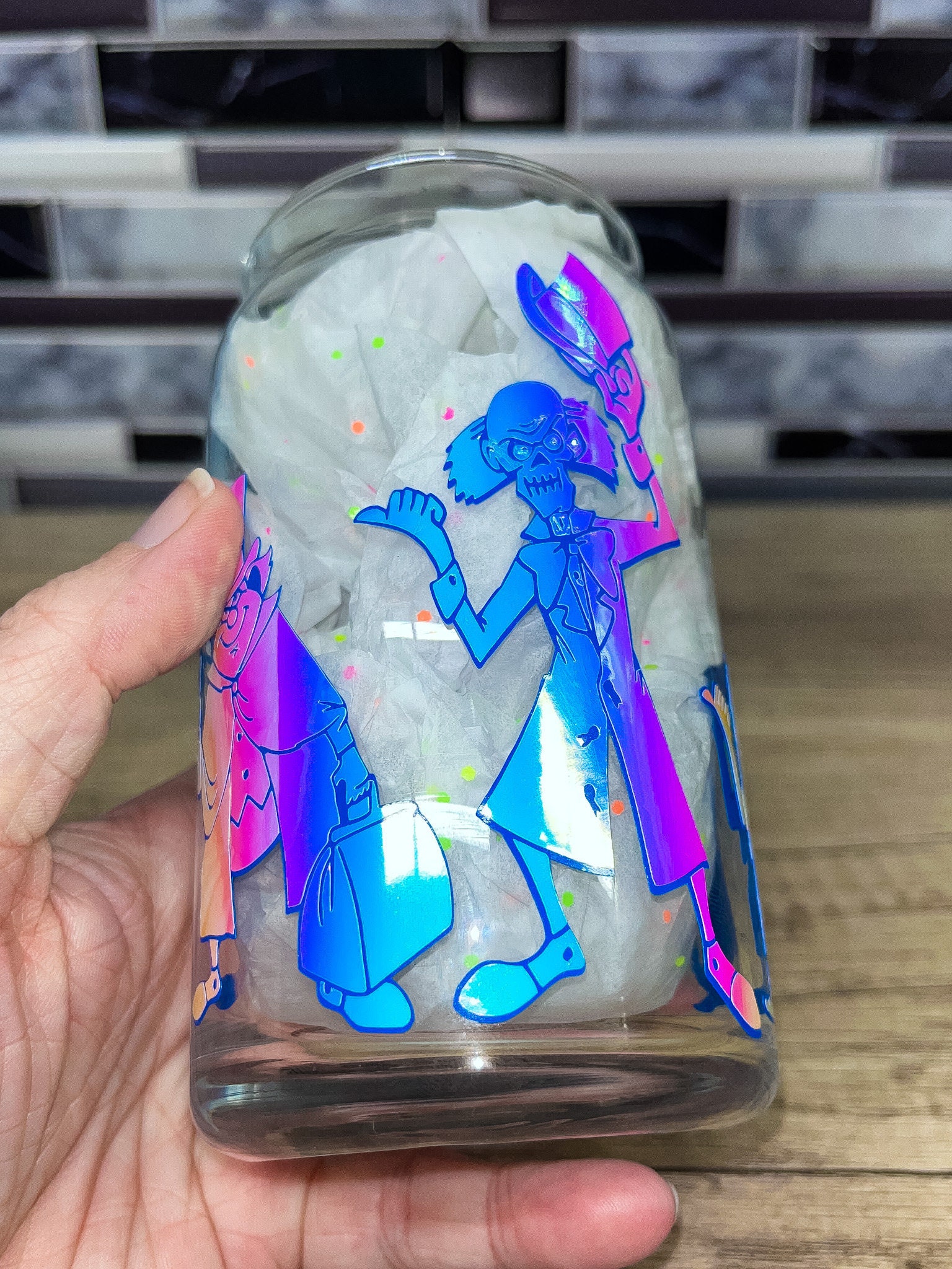 Haunted Mansion Glass, Disney Glass, Disney Beer Can Glass, Disney Cup ...