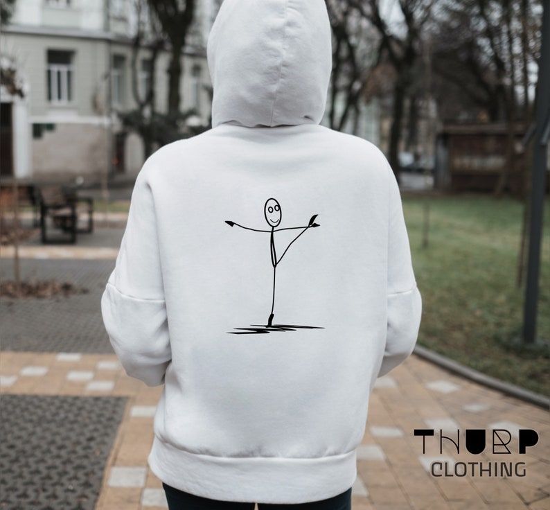 Ballet Stickman Front Back Printed Hoodie Ballet Stickman - Etsy