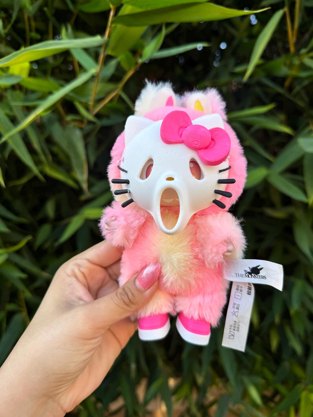 Labubu Ghost Face With Bow Horror Mask - Etsy Australia