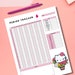 Printable Pink Fitness Planner, Weight Loss Tracker, Workout Planner ...