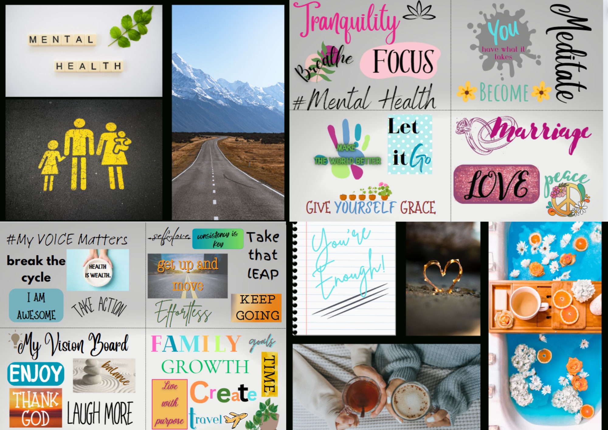 Vision Board Kit: 100 Words, 50 Images (instant PDF Download) - Etsy