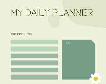Printable Daily Dog Planner, Cute Dog Theme Day Planner, Puppy Daily ...