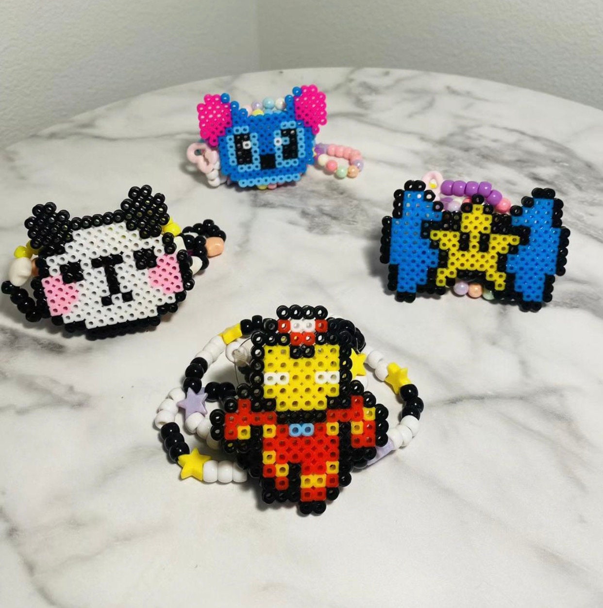 Rave Kandi Necklace LED Pacifier - Etsy