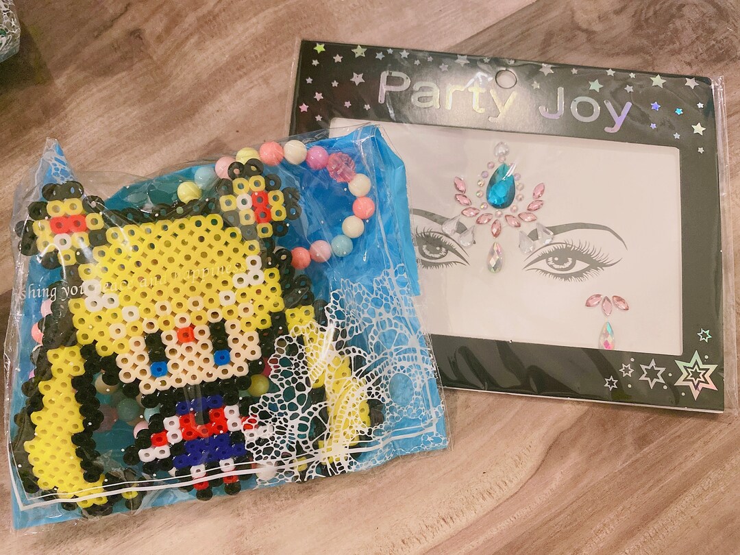 Rave Kandi Necklace LED Pacifier a Random Eye Sticker - Etsy