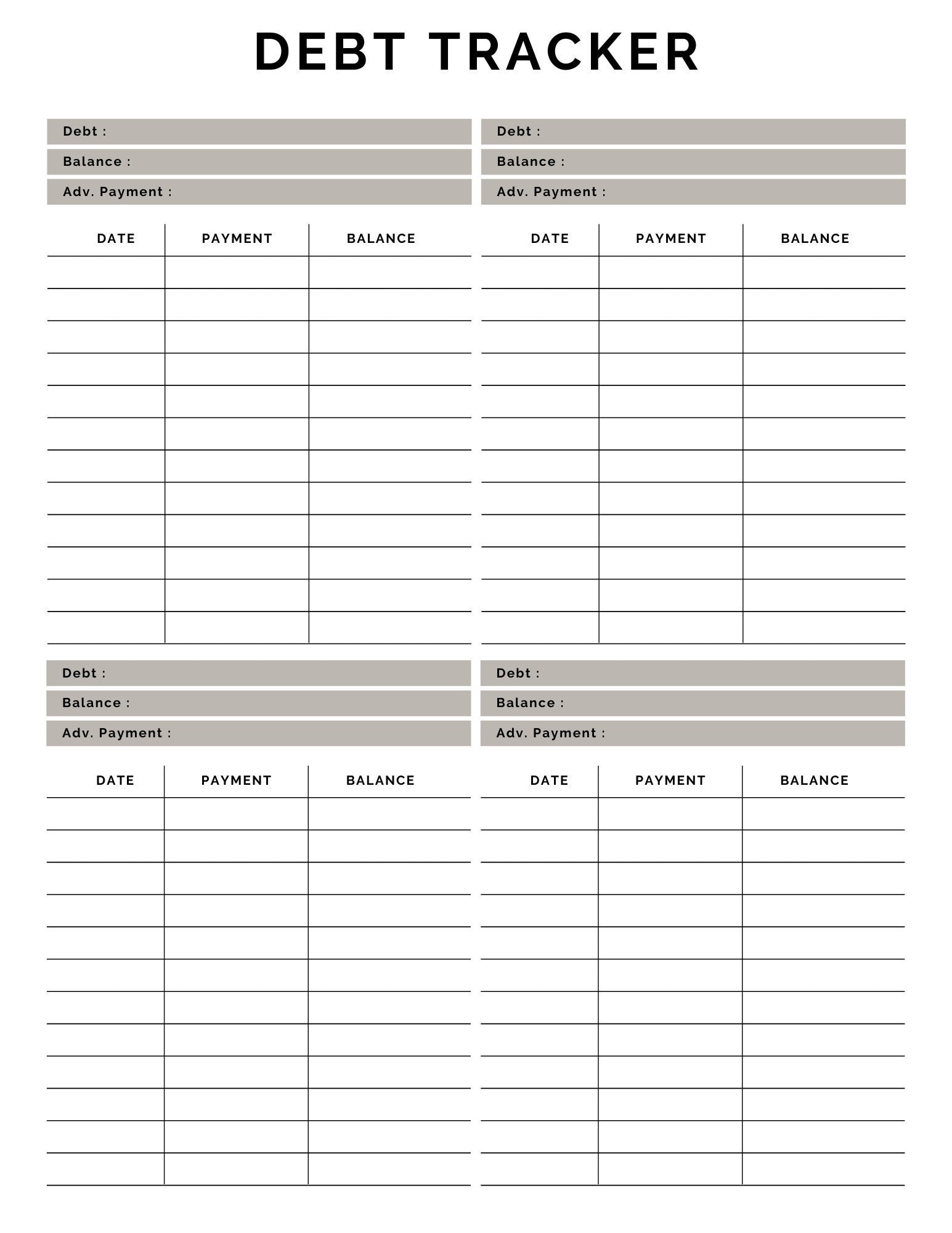 Budget Tracker - Etsy