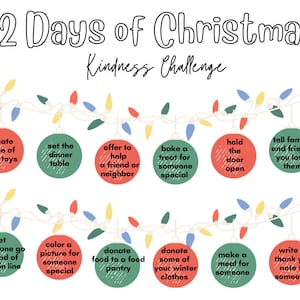 12 Days of Christmas Challenge for Adults - Etsy