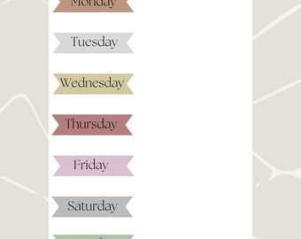 Weekly Plan, Daily Plan, Meal Prep, Planner, Goals, Schedule, Printable ...