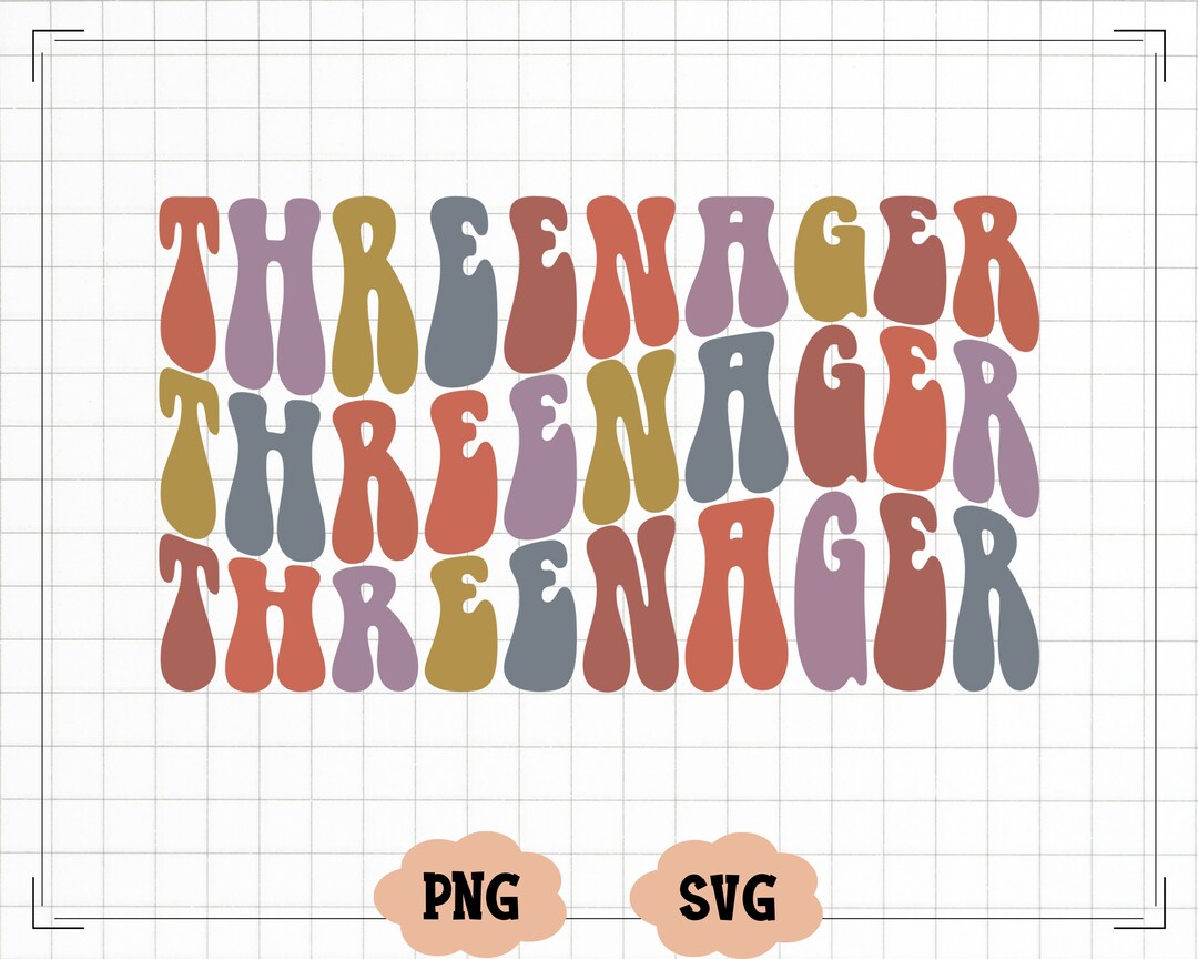Threenager Svg, Threenager Png Third Birthday Svg, Birthday Girl Svg ...