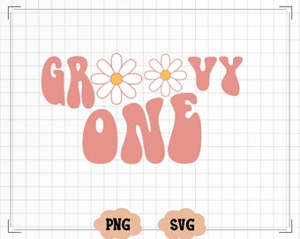 Groovy One Png - Girls Birthday Png - Girls First Birthday Png - 1st ...