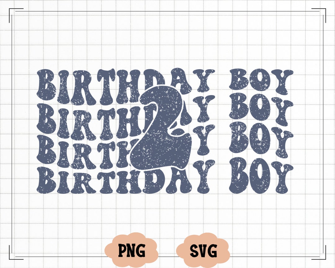 Two Birthday Boy Svg, Two Svg, 2nd Birthday Svg Png, Second Birthday ...