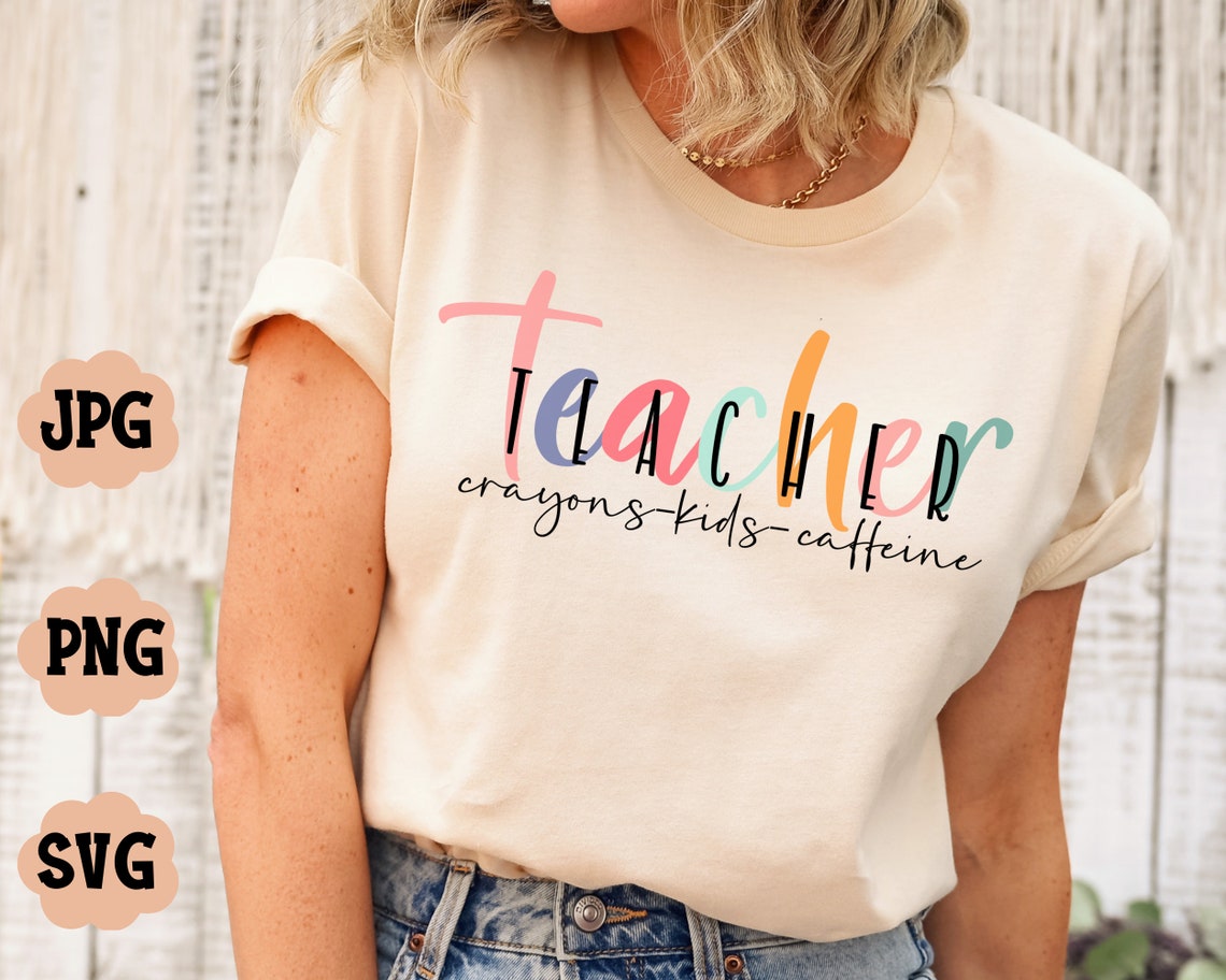 Teacher Shirt PNG Teacher Shirt Design Printable Teacher - Etsy