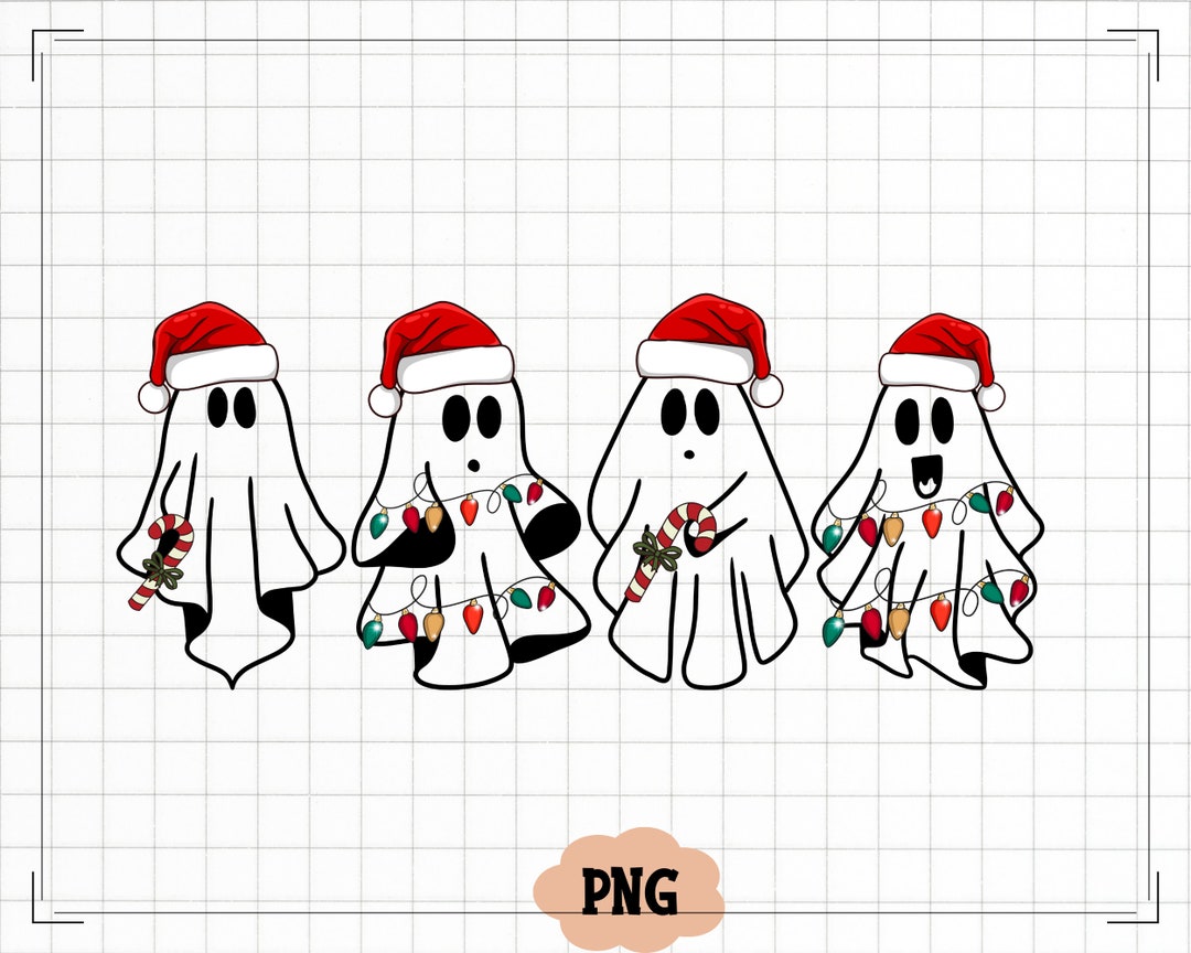 Christmas Ghost PNG, Ghost PNG, Christmas Spooky Png, Holiday Ghost PNG ...
