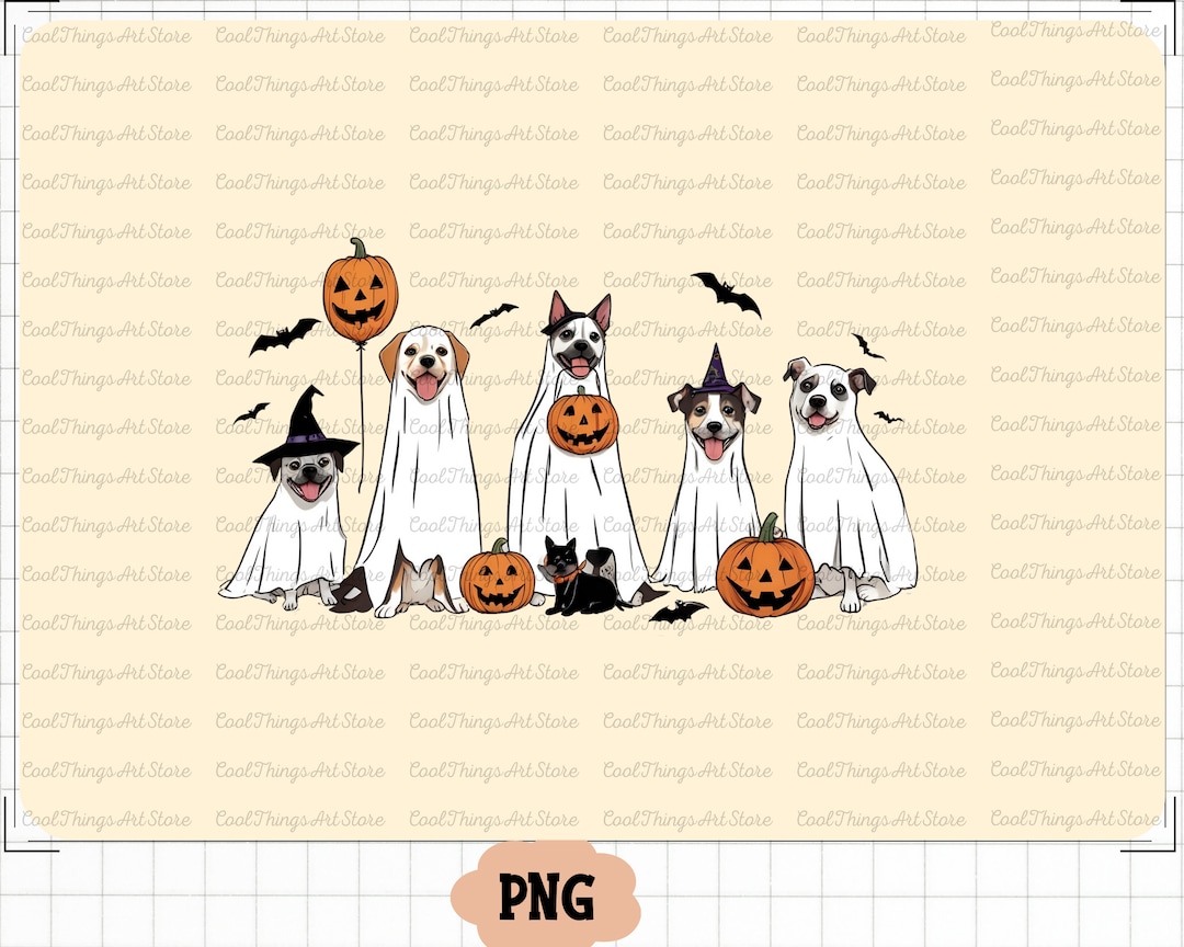 Сute Ghost Dogs Png, Ghost PNG, Boo Png, Halloween Png, Ghost Dogs ...