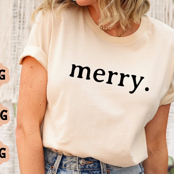 Be Merry Svg - Etsy