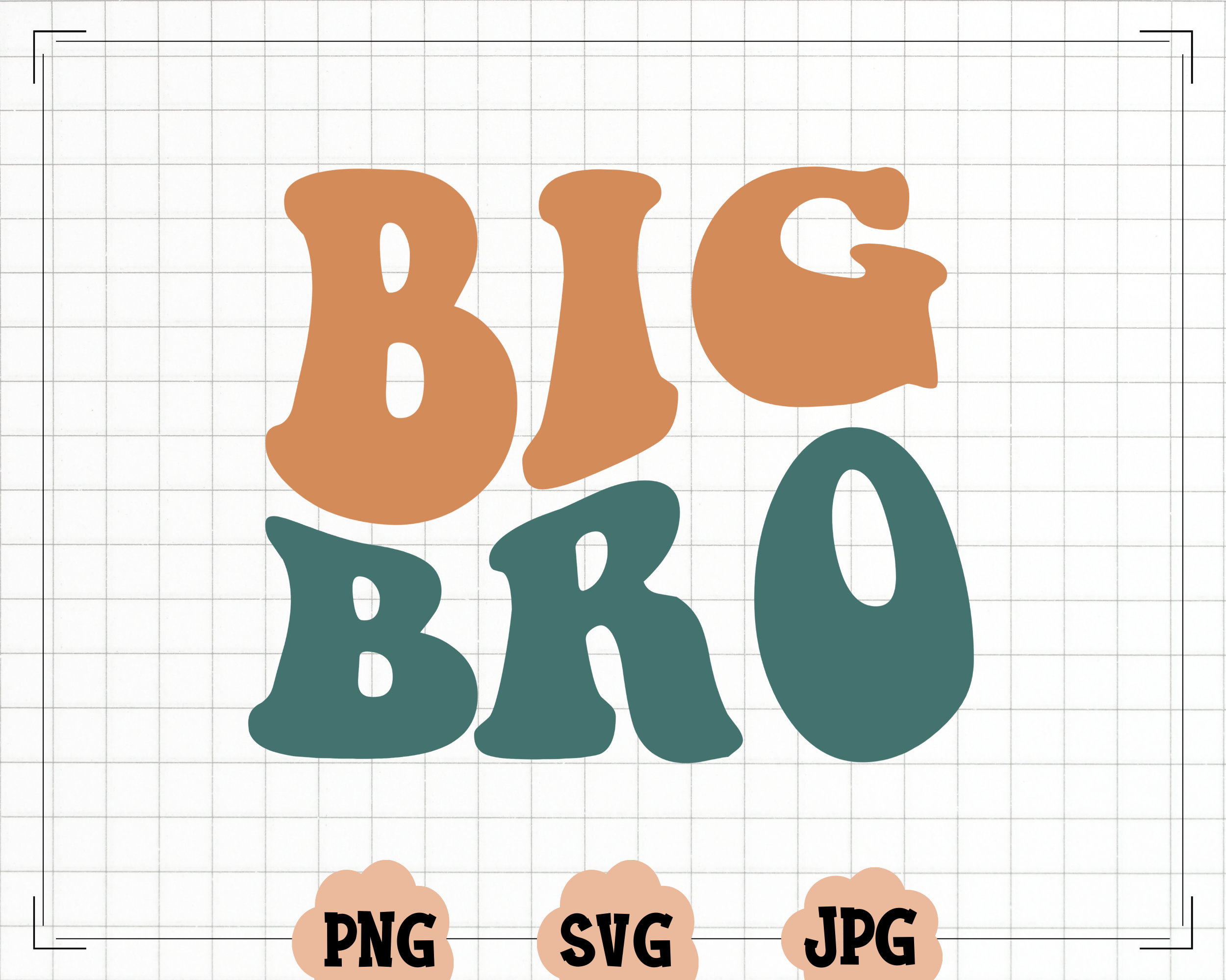 Retro Wavy Big Bro Svg Big Bro Png Big Bro Shirt Svg Big - Etsy Australia