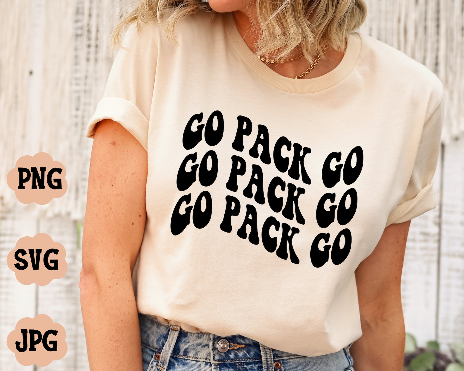 Go Pack Go SVG, Go Pack Go Png, Go Pack Cricut Svg, Go Pack Wavy Svg ...