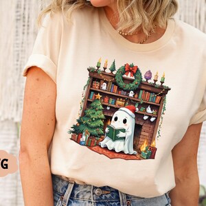 Christmas Ghost Book Png, Teacher Christmas Png, All Booked for ...